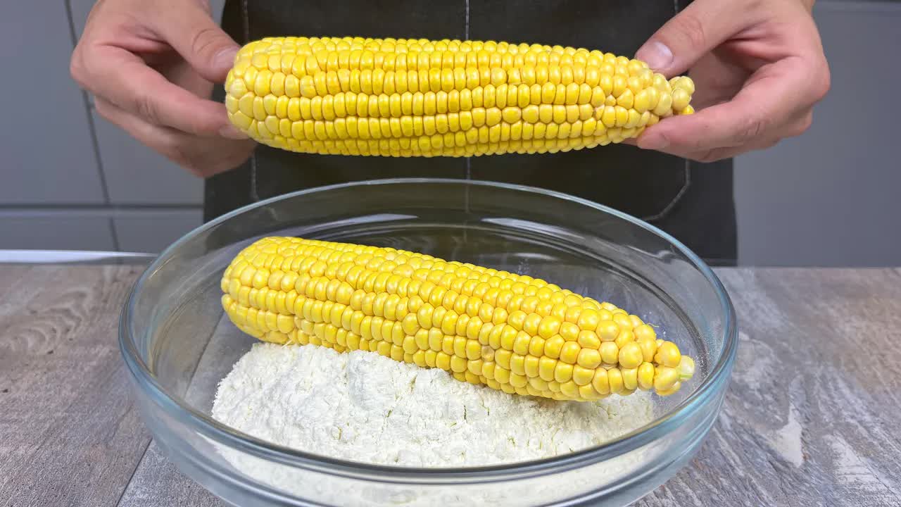 Just 700 grams of flour and 2 ears of corn! I won an expensive prize ...