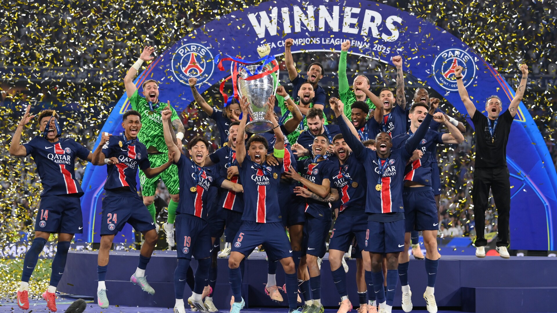 PSG win the Champions League, crowned European champs for first time