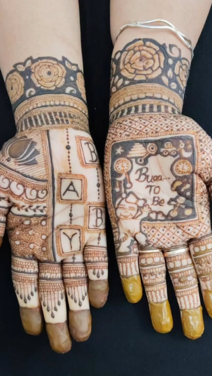 Baby Shower में Bua To Be रचाएं ये 8 खूबसूरत Mehndi Designs