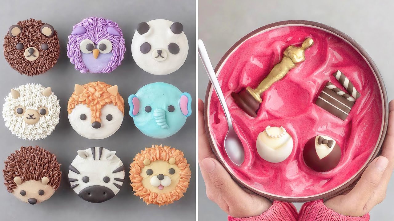 Jungle Animal Donuts & Oscars-Inspired Dessert Bowl Tutorial🎉🐾🍫