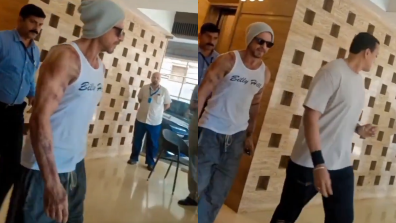 King FIRST Look: Shah Rukh Khan Flaunts Chiseled, Fully Tattooed Arms In Viral Video - WATCH