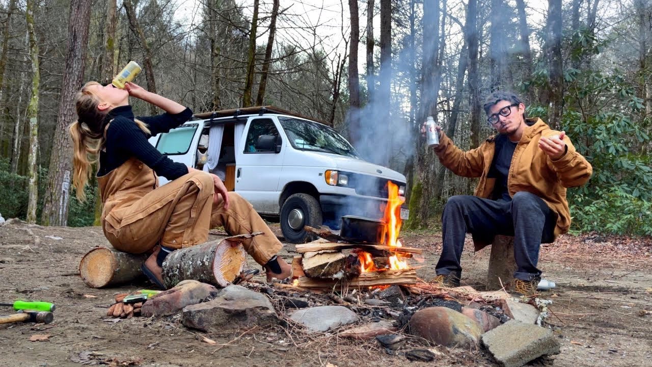 Mountain Camping with Box Truck Boy - A Van Life Vlog
