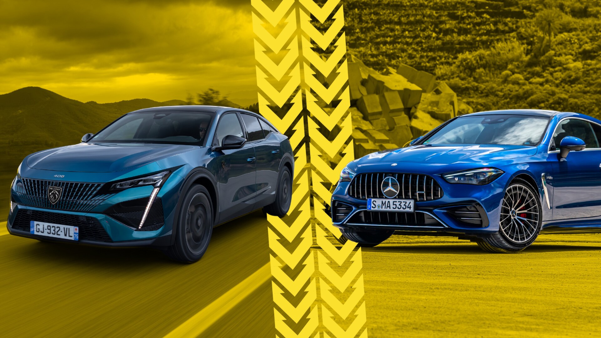 Mercedes CLE 53 vs Peugeot 408, moc spotyka się z designem