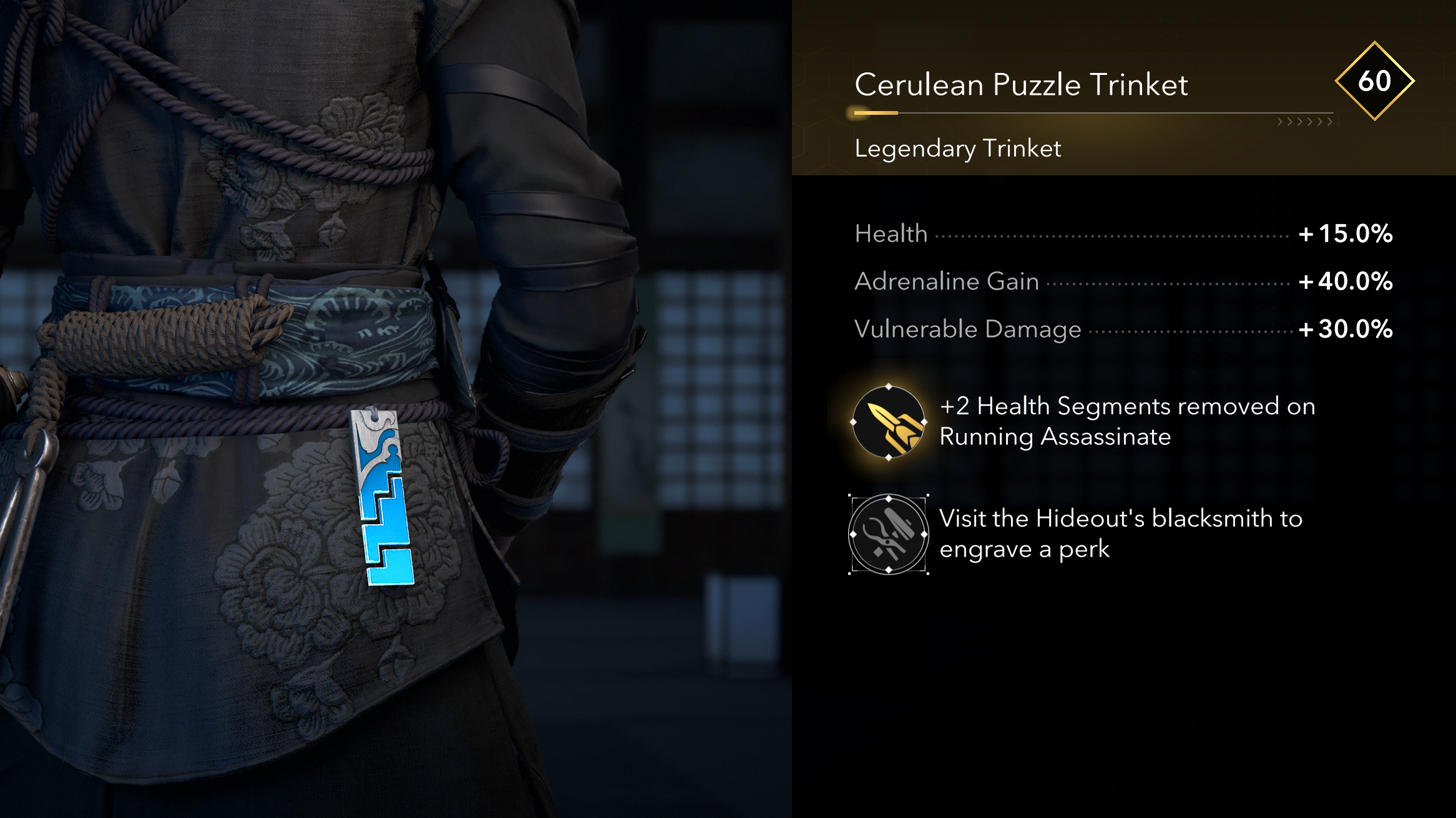 AC Shadows: All Legendary Trinkets