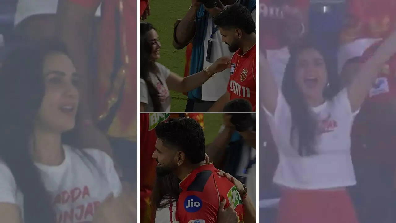 Preity Zinta's joyous celebration following PBKS' entry into the IPL ...
