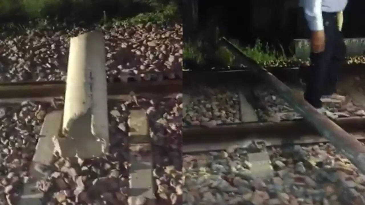 Fourth bid to derail train in UP in a month: Locopilot spots pipe on ...