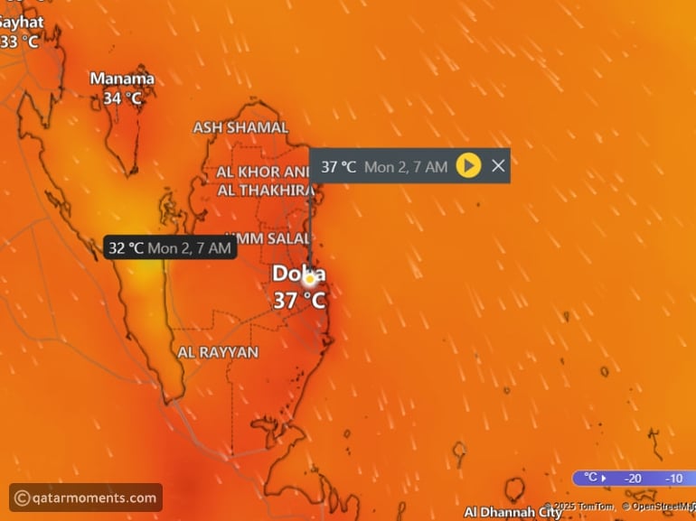 Extreme Heat with Poor Air Quality: Doha Weather June 2 2025