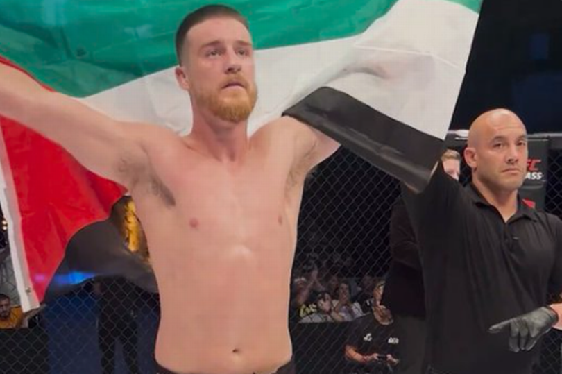 Belfast fighter goes viral as he shouts 'Free Palestine' in the face of ...