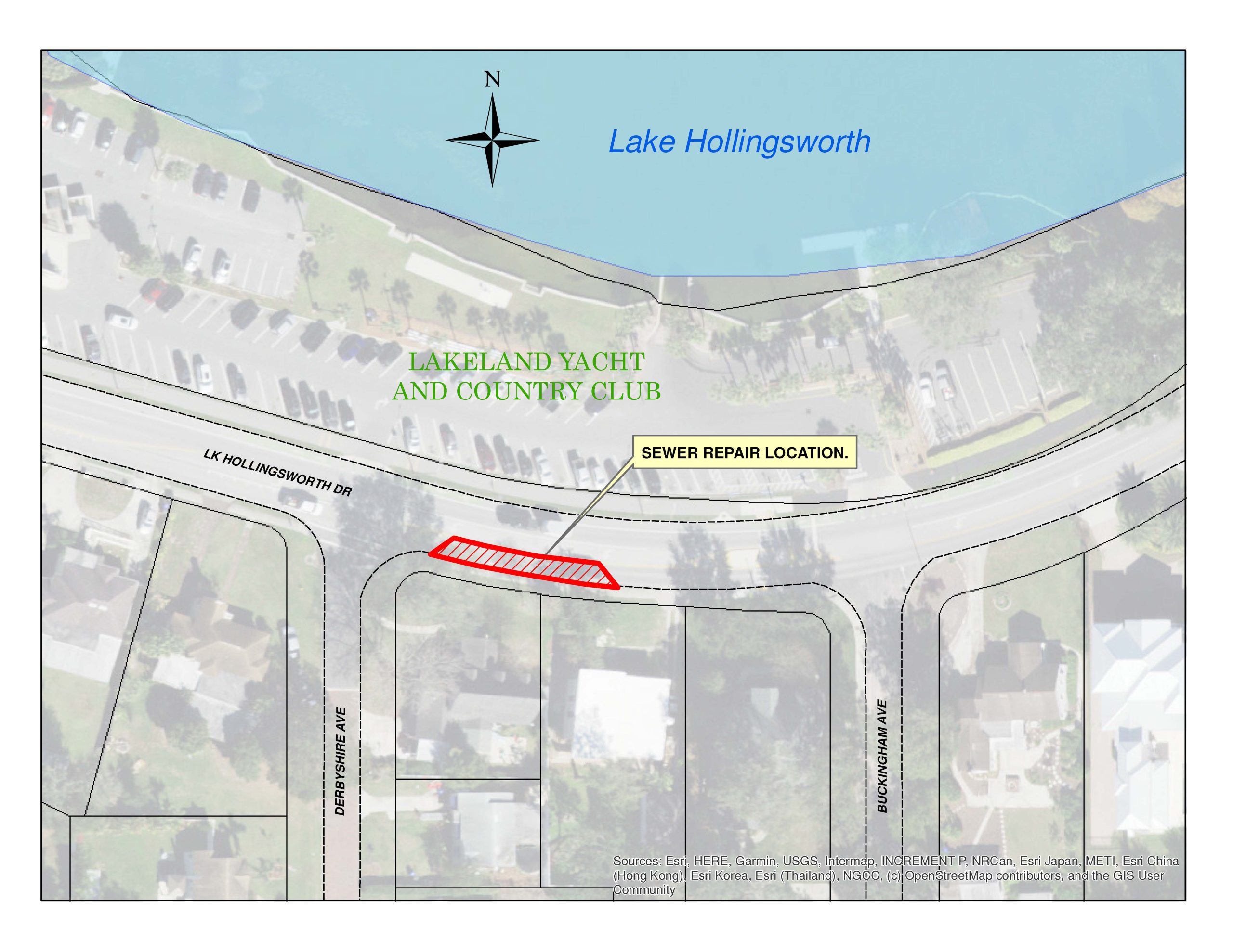 Sewer Repairs Today Will Impact Lakeshore and Lake Hollingsworth Drives