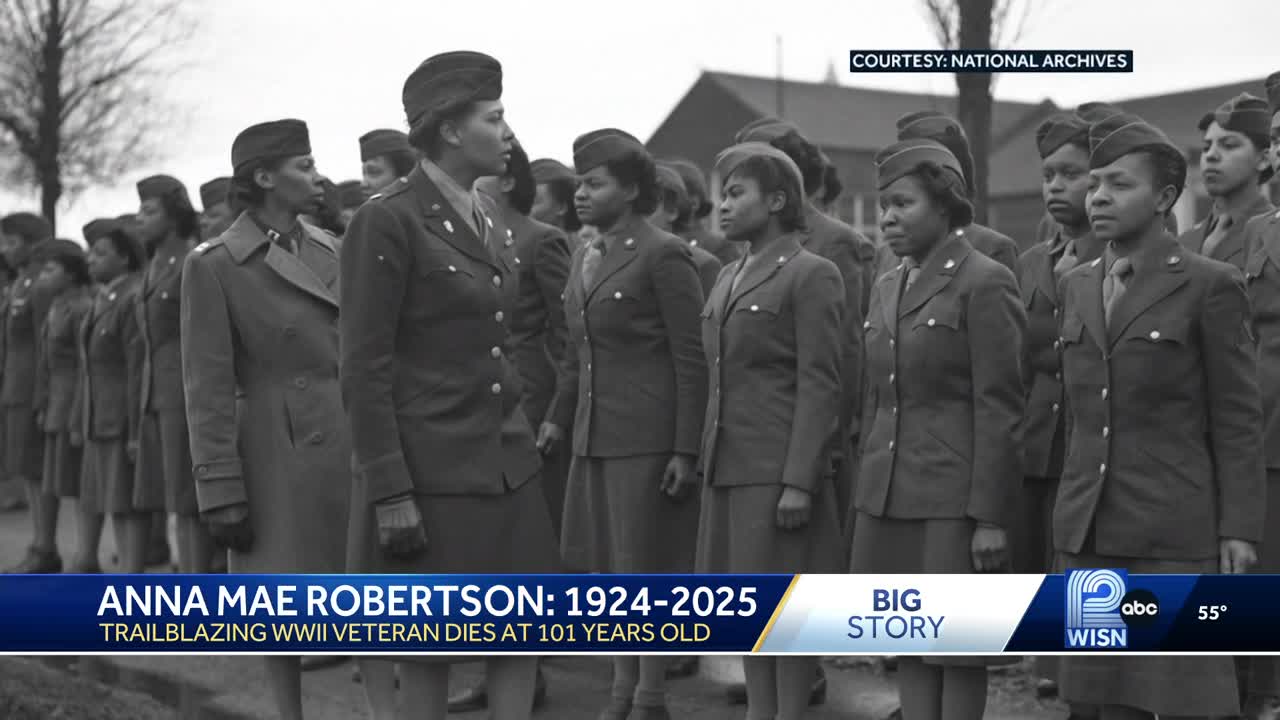 Trailblazing Milwaukee WWII veteran Anna Mae Robertson dies