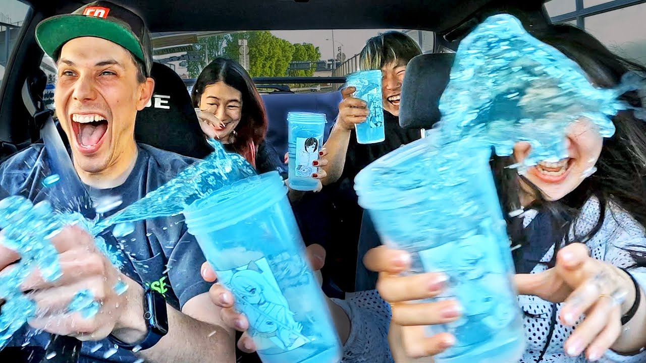 Water Cup Challenge in My 500HP Nissan Skyline!