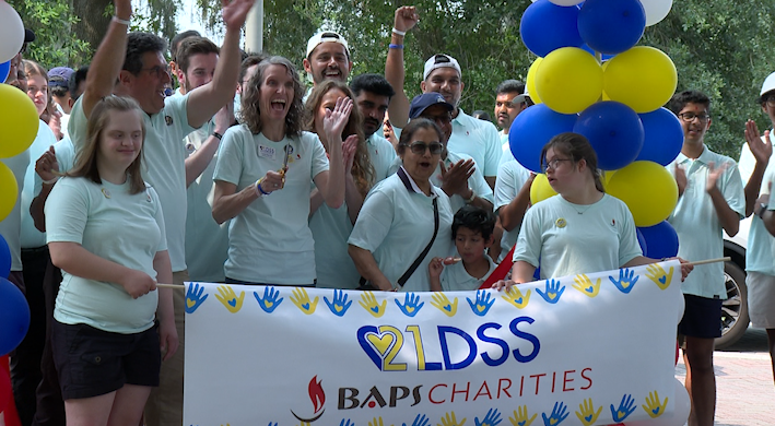 BAPS Charities donates $5,000 check to the Lowcountry Down Syndrome Society