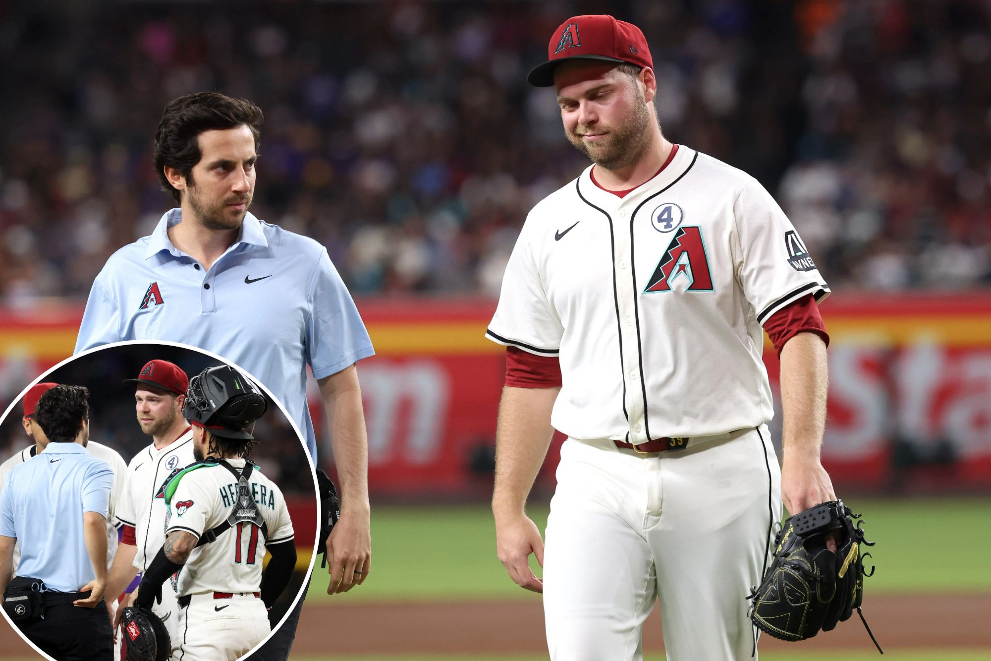 Corbin Burnes exits game with right elbow discomfort in major ...