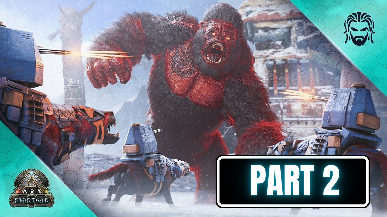 Destroying the Great Ape with my Andrewsarchus Army! - ARK Fjordur [E48 ...