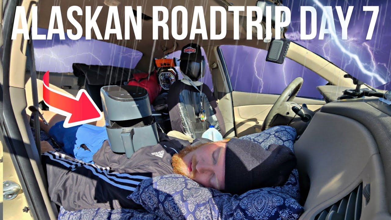 Car Camping In the Rain + Air Fryer Cooking