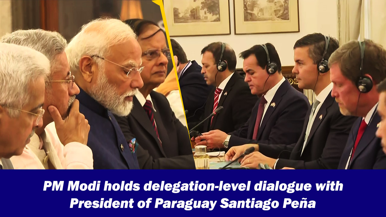 PM Modi holds delegation-level dialogue with President of Paraguay ...