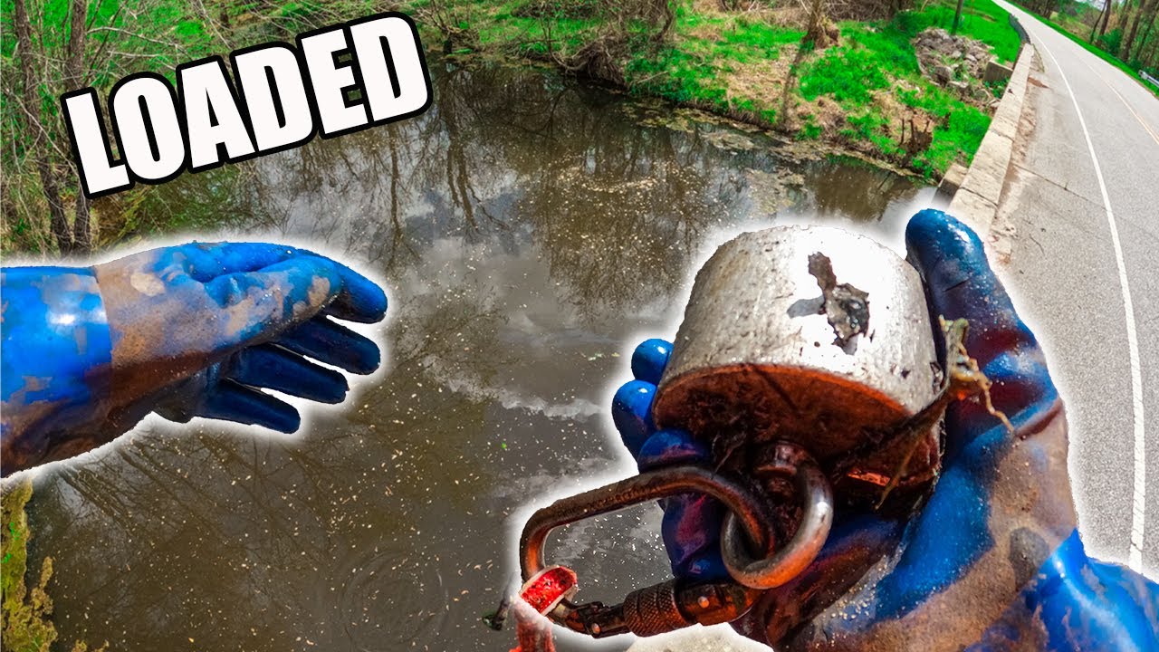 I Threw My Giant Magnet Under Old Country Bridges! Vintage Sign Found ...