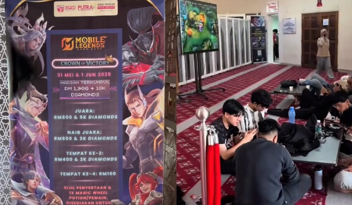 [Watch] Mobile Legends Tournament In UPM Mosque’s Prayer Hall Draws ...