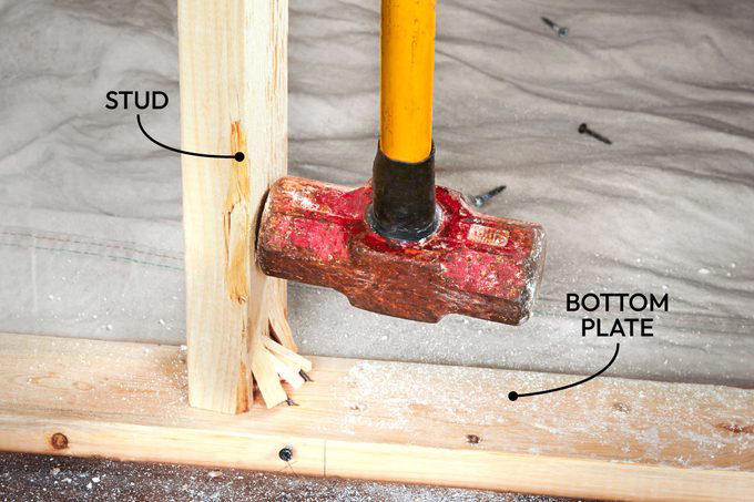How to Straighten Bowed Stud Walls