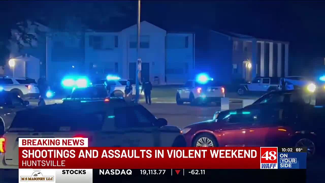 Shootings and assaults plague Huntsville in violent weekend