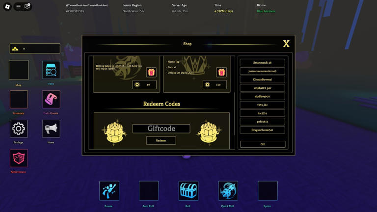 [UPD 4] Fish's RNG Codes (August 2025)