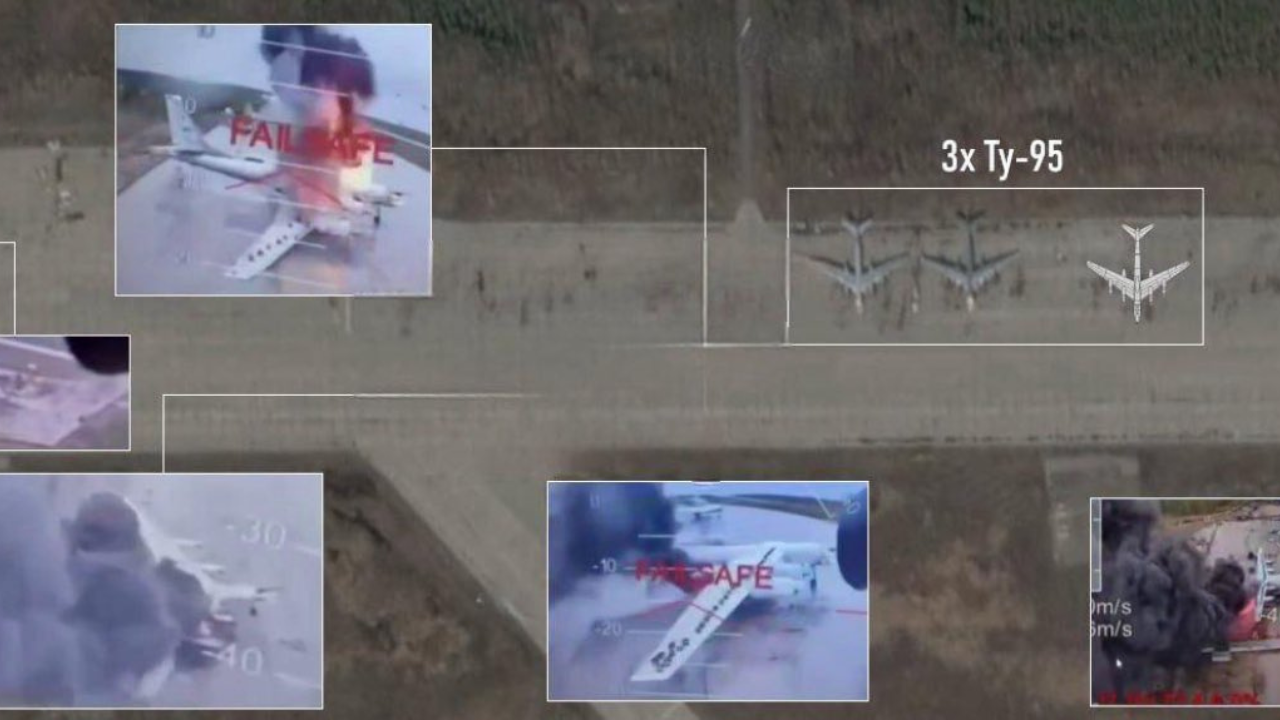 Not one, not two, but 117 drones: Ukraine strikes Russian airfileds in ...