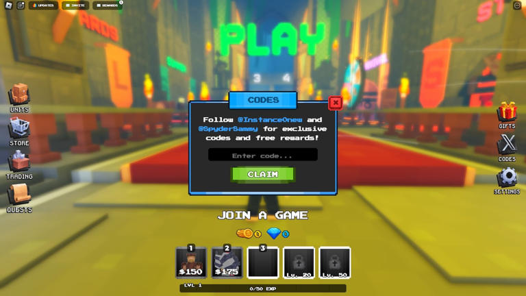 Pixel Tower Defense codes (January 2026)