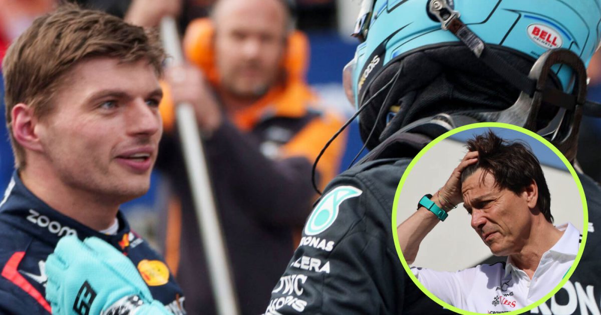 ‘Too obvious’ – Toto Wolff quizzed on Russell v Verstappen ‘road rage ...