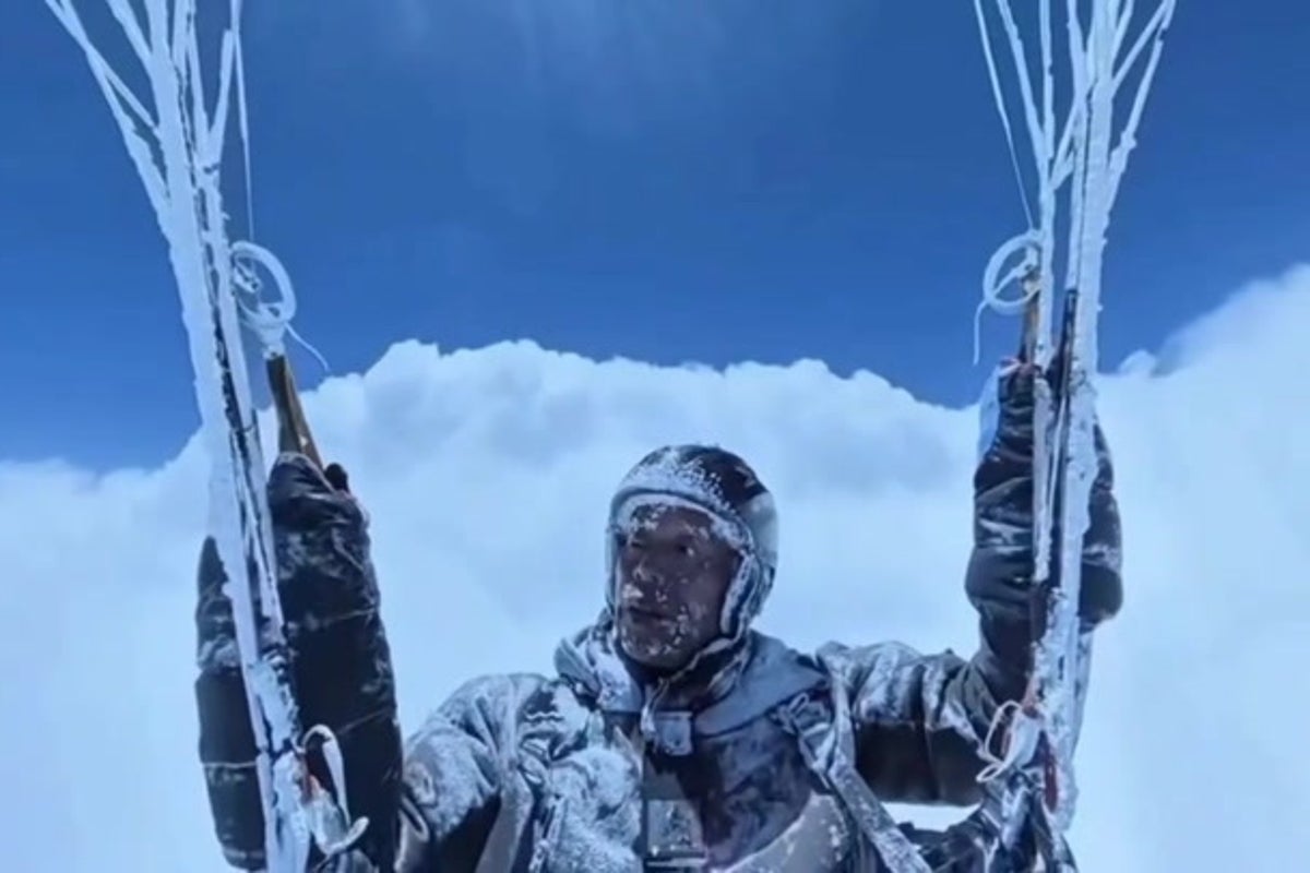 Chinese paraglider’s death-defying thundercloud video may partly be fake
