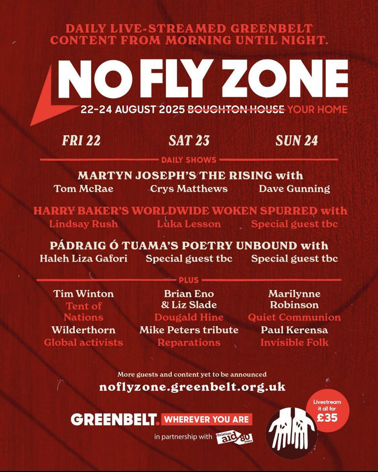 Greenbelt Festival launches NO FLY ZONE, its virtual live-streaming ...