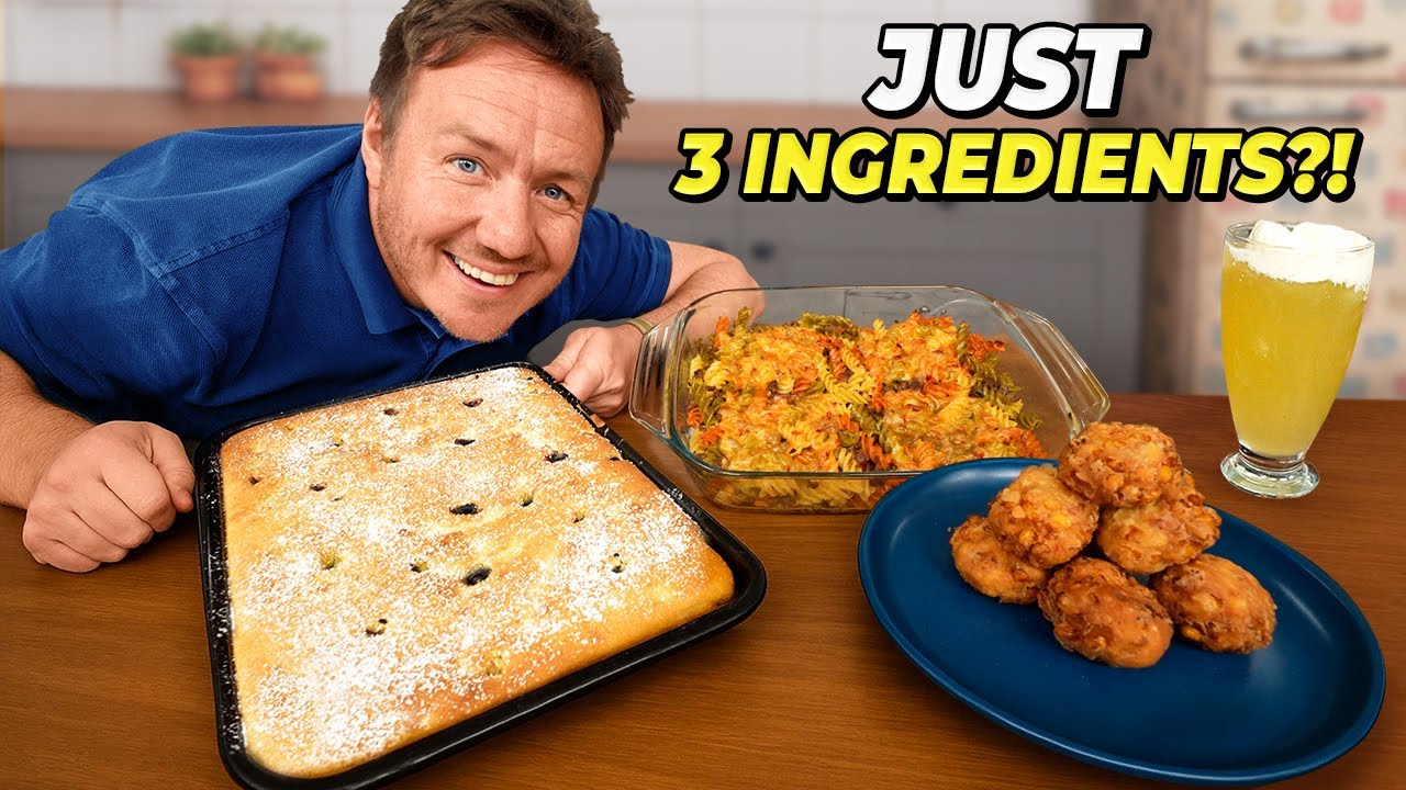 3 Course Meal & Drink with Only 3 Ingredients – Featuring Cheeseburger ...