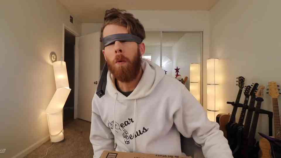 OPENING GIFTS BLINDFOLDED!