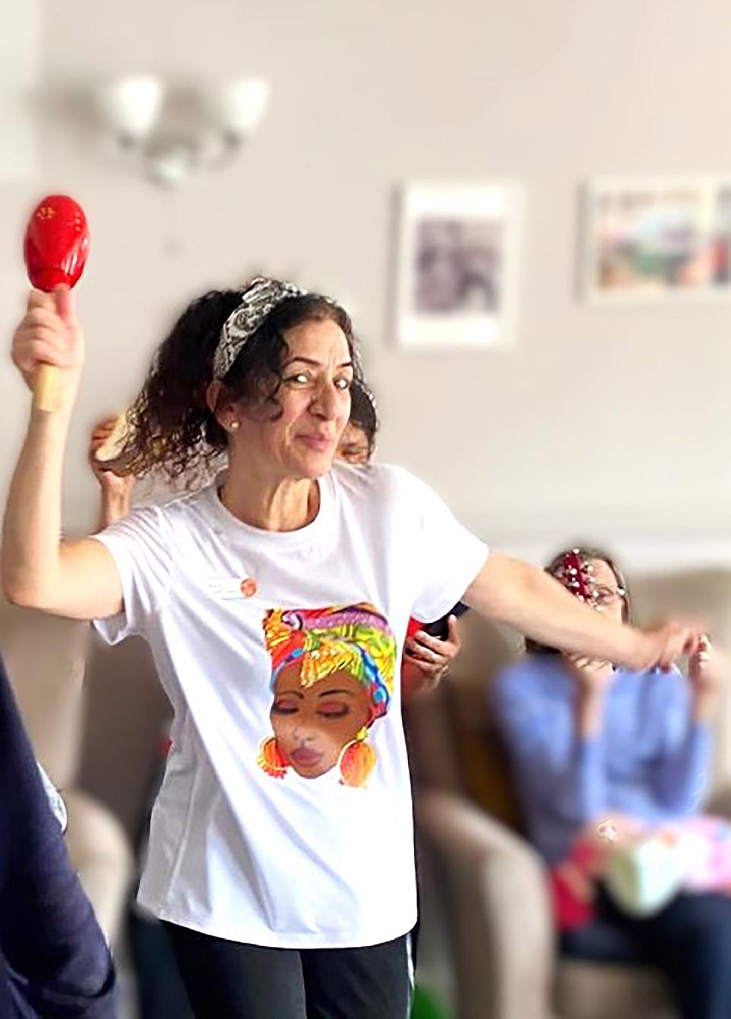 Care home's housekeeping head helps keep residents active