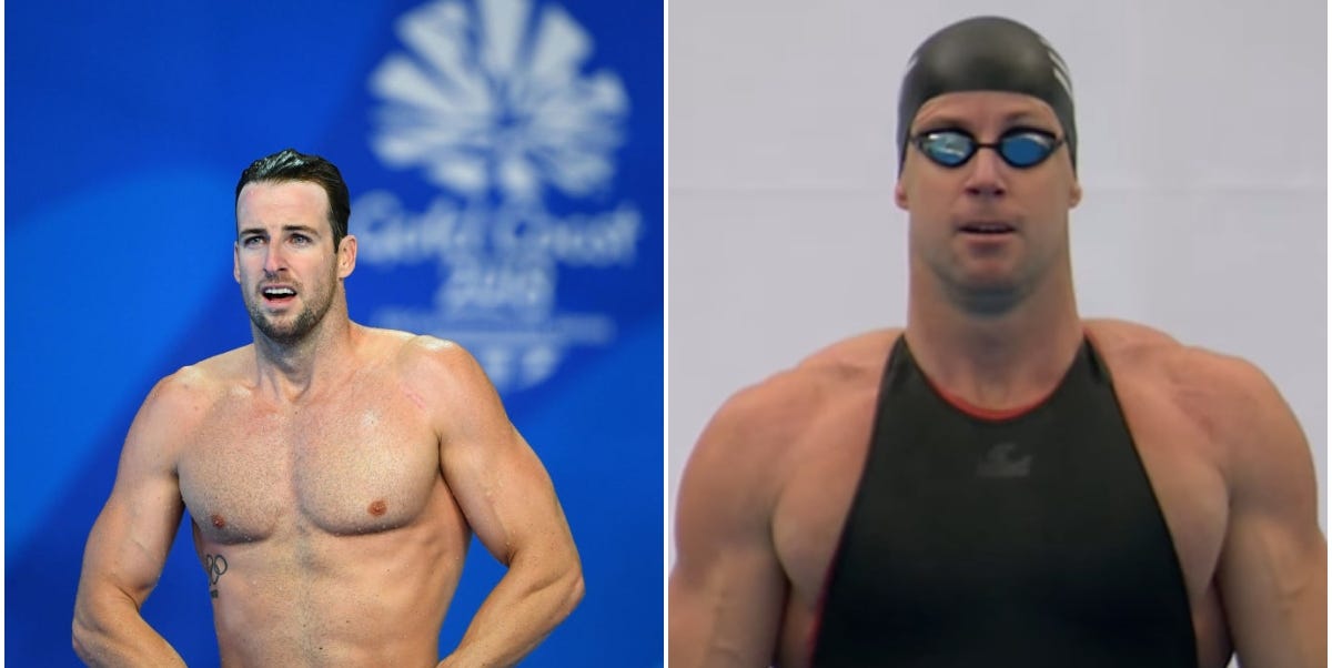 Doping Swimmer's Inflated Physique Goes Viral – Now He Reveals the Side ...