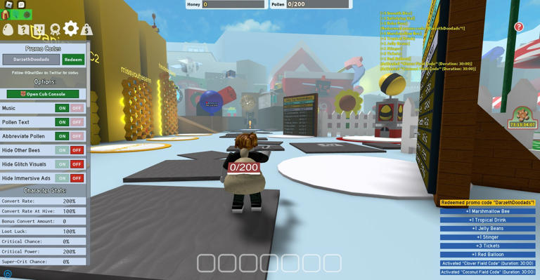 Bee Swarm Simulator Codes (October 2025)