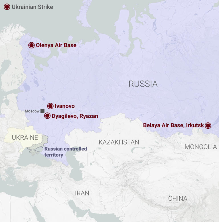 New footage gives kamikaze drone pilot's view of attack on Russian airbases