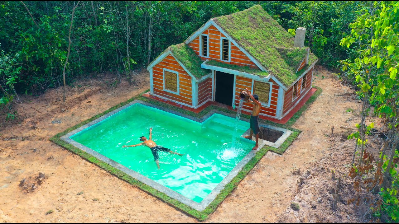 25 Days to Build a Swimming Pool for Our Jungle House!