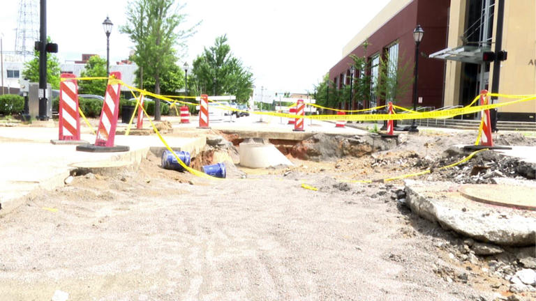 Ongoing downtown Augusta construction affects more than traffic