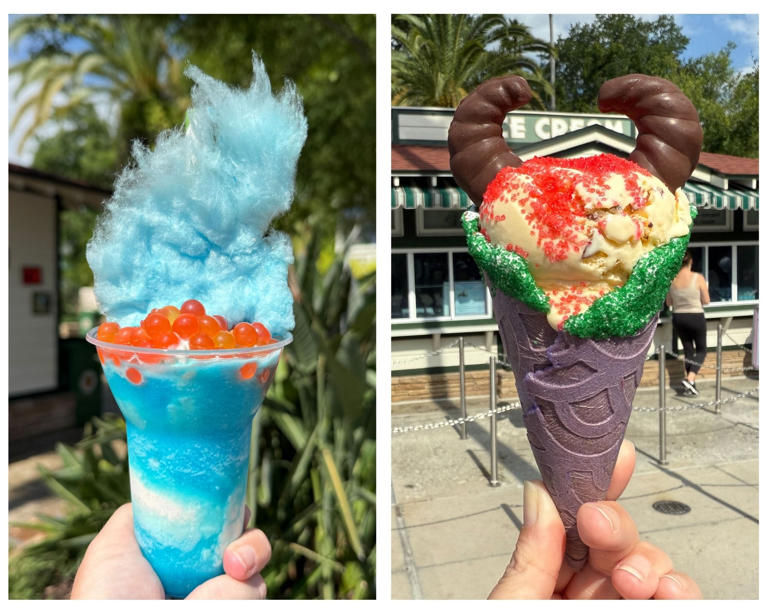 REVIEW: Hades Ice Cream Float and Maleficent Cone at Hollywood Scoops ...