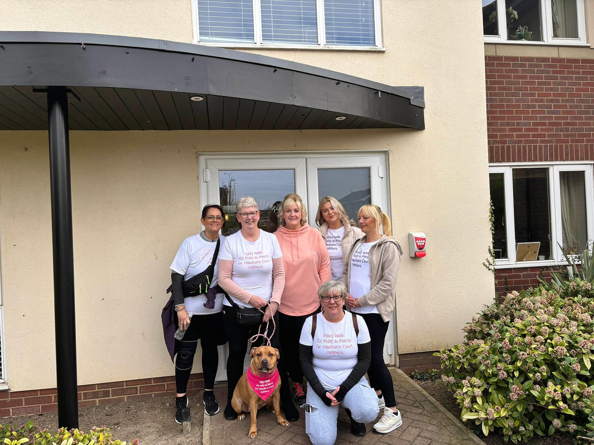 Hebburn care team walk 600 miles to raise over £1,700 for interactive table