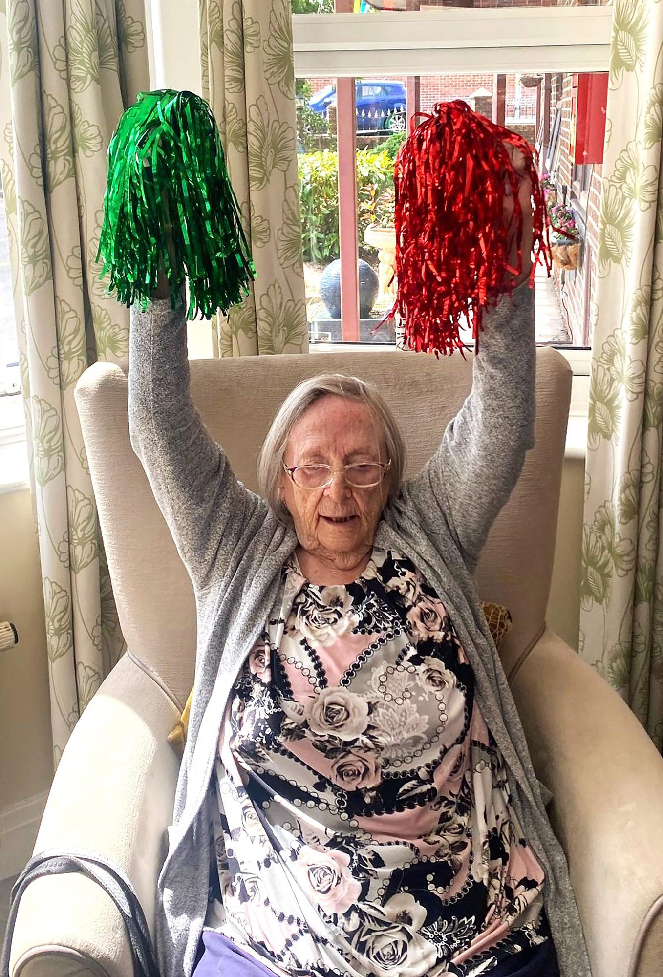 Care home's housekeeping head helps keep residents active