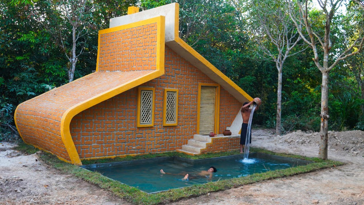 7 Days to Build a Luxury Villa with a Swimming Pool and a Kitchen!