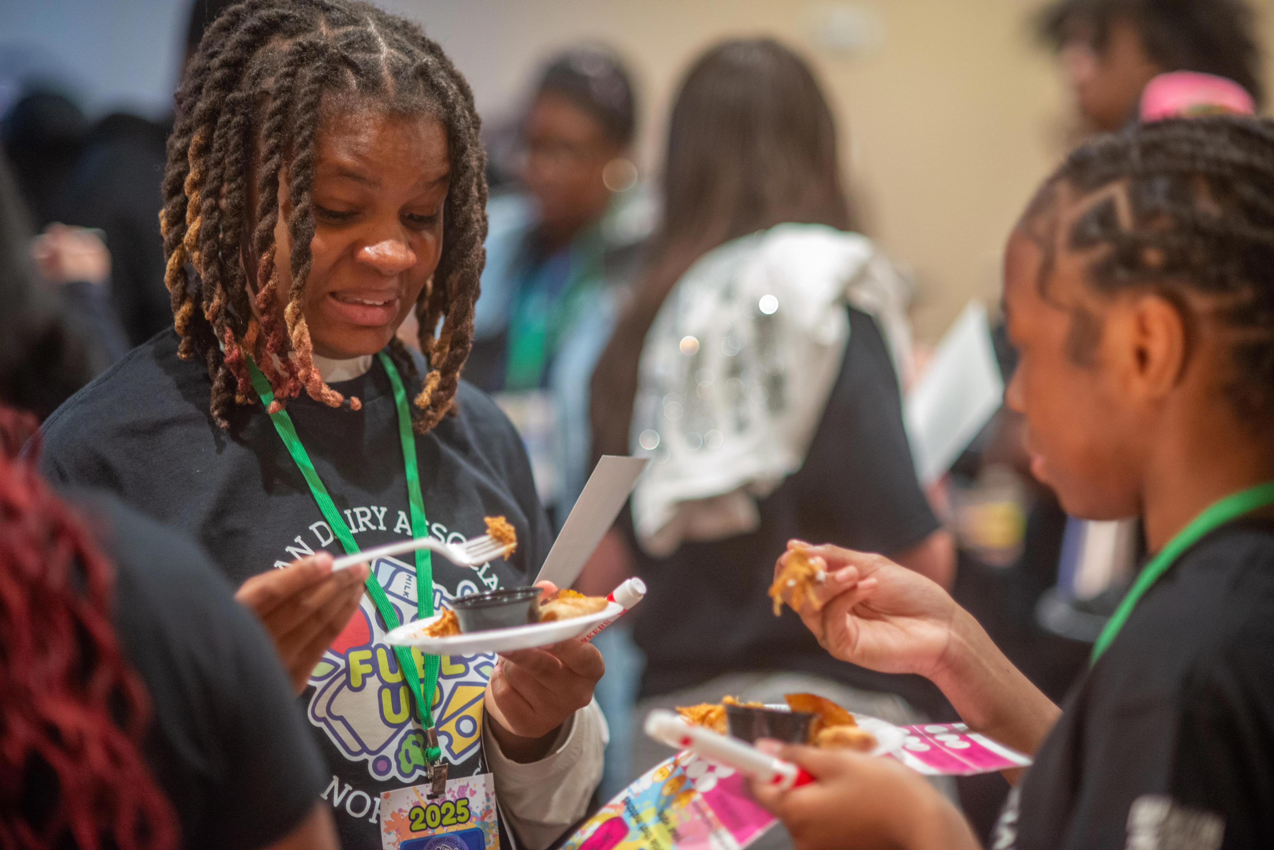Tiny taste testers sample food for school meals. What will cut the mustard?
