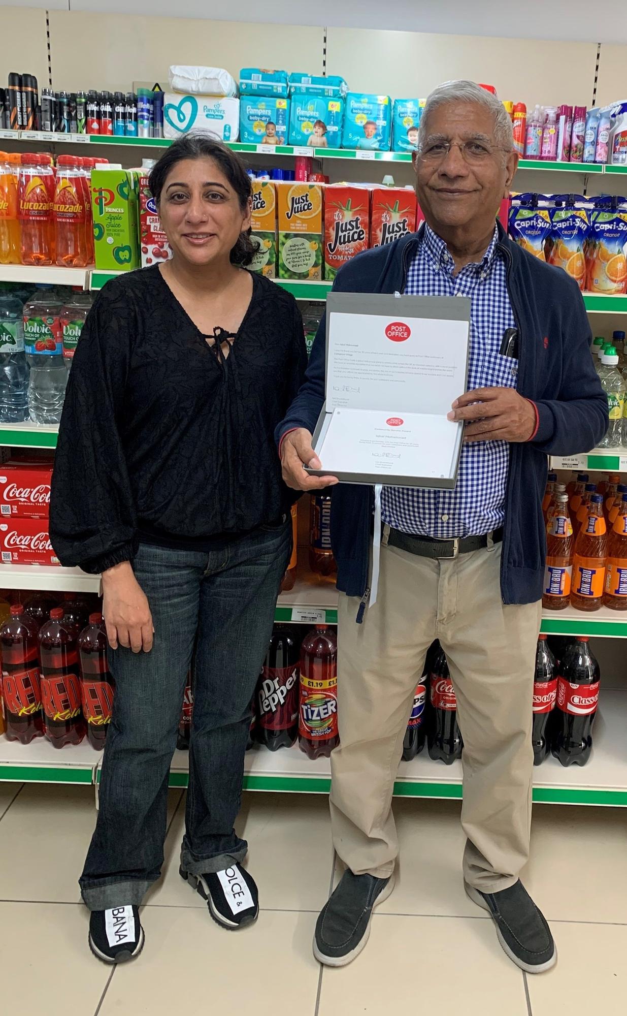 Popular postmaster reaches 30 years' milestone for running Livingston ...