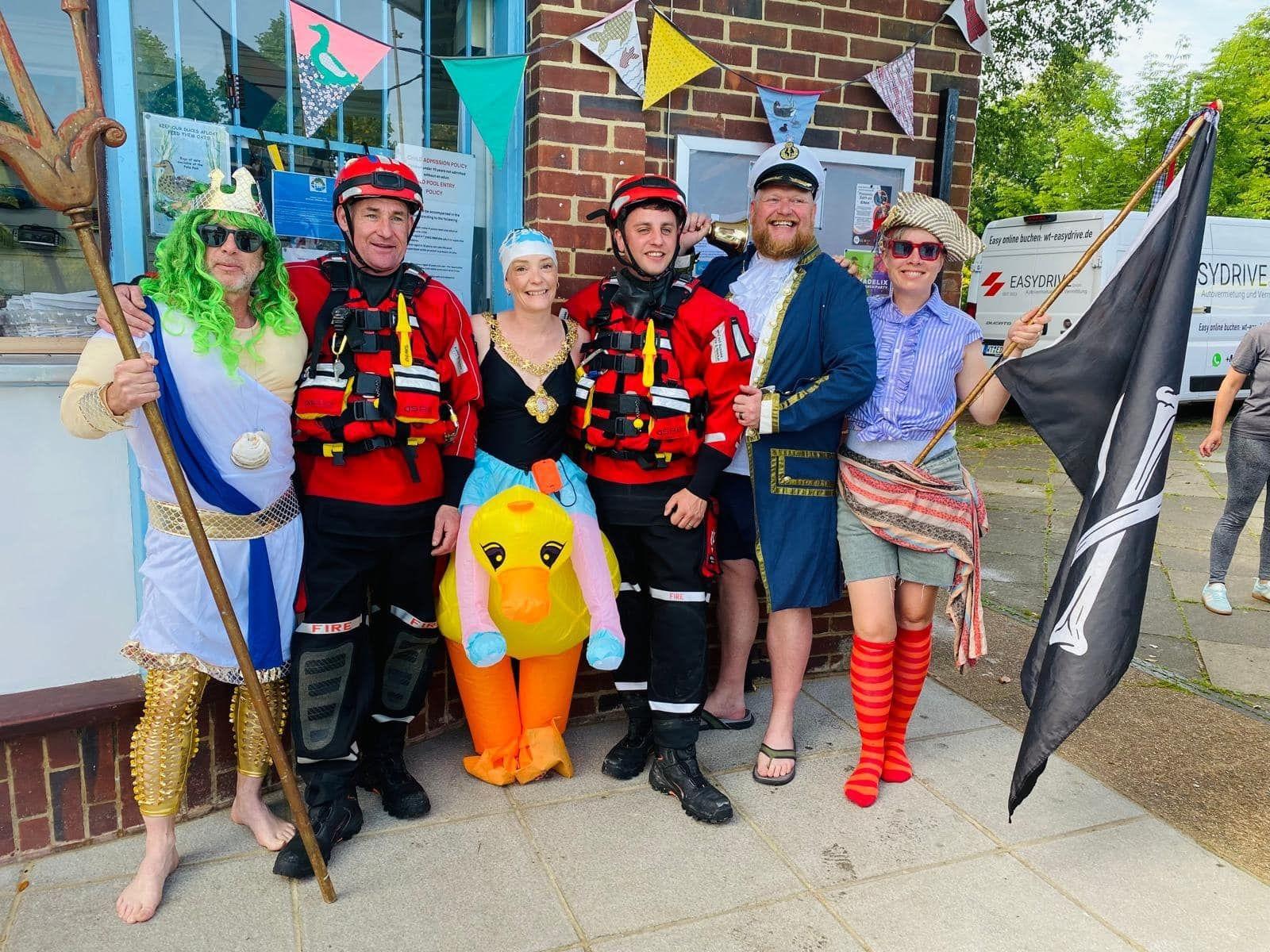 Lewes Mayor takes the plunge in a quackers fundraising stunt