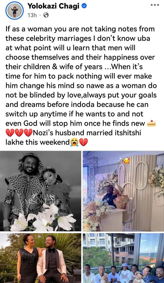 Nozipho Ntshangase's heartbreak: Husband Zola marries second wife