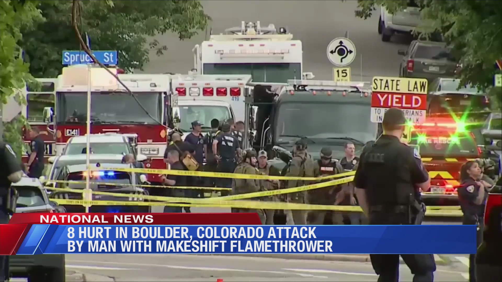 8 hurt in Boulder, Colorado attack by man with makeshift flamethrower