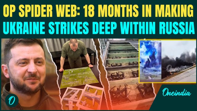 Ukraine's Operation Spider Web Video: 18-Month Drone Trap Destroys 41 ...