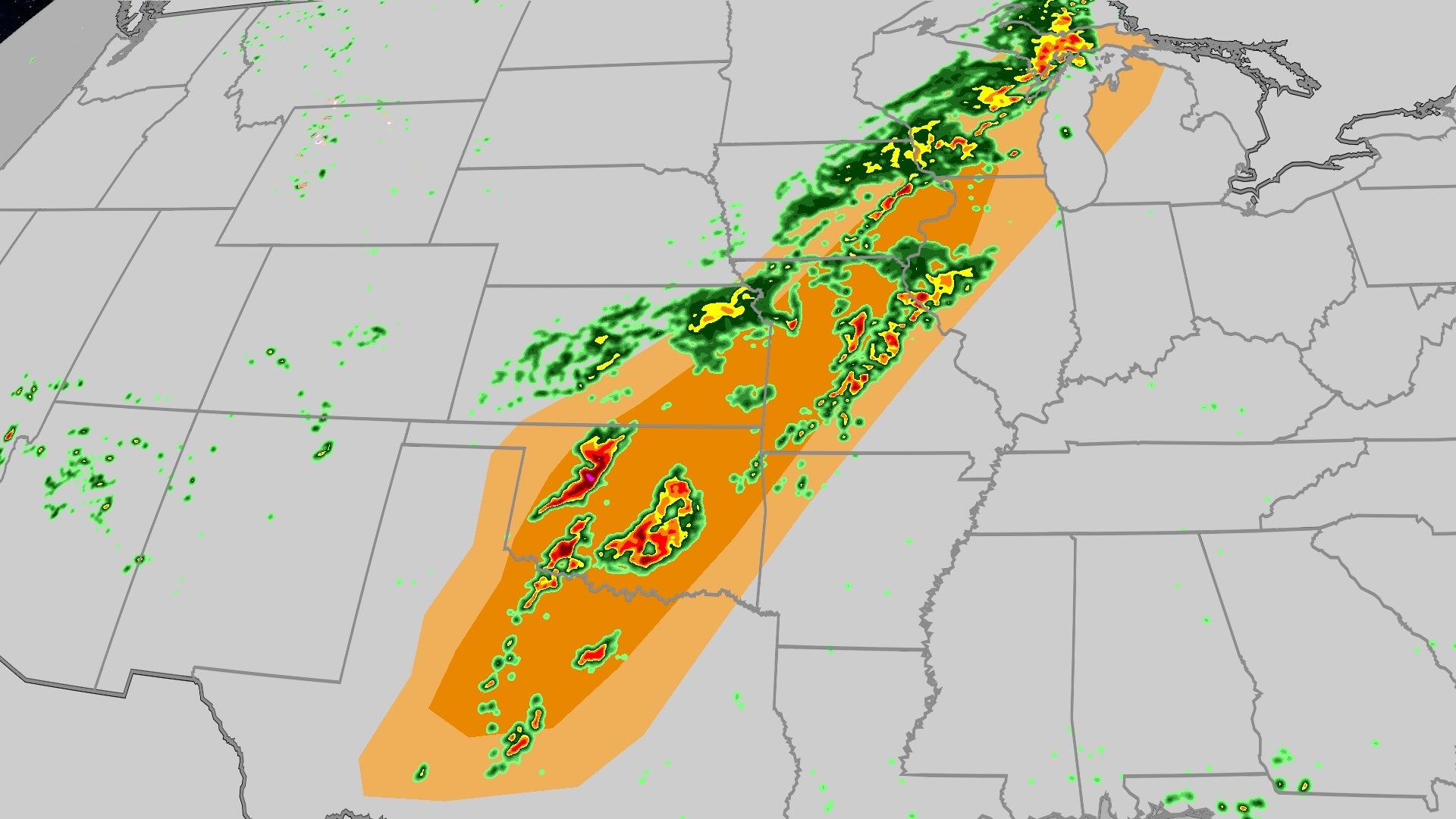 Severe Storms Target Plains, Midwest Monday, Tuesday