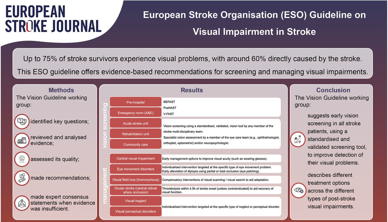 New guideline addressed visual impairment after stroke